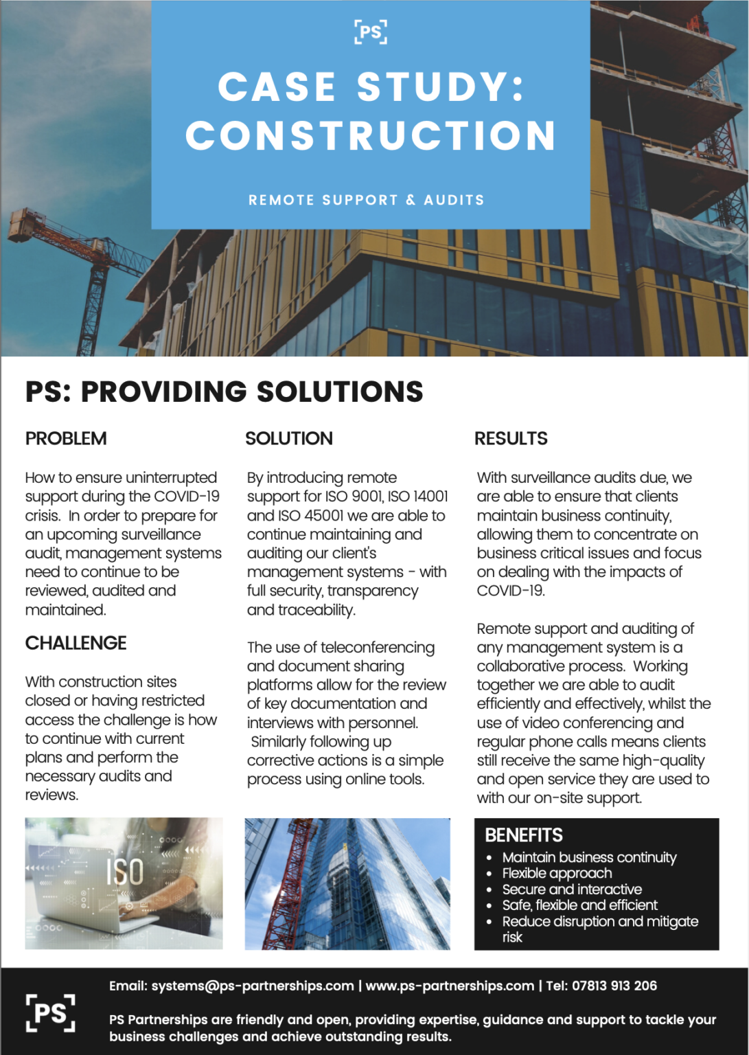 Case Study: Remote Audits in Construction | PS Partnerships